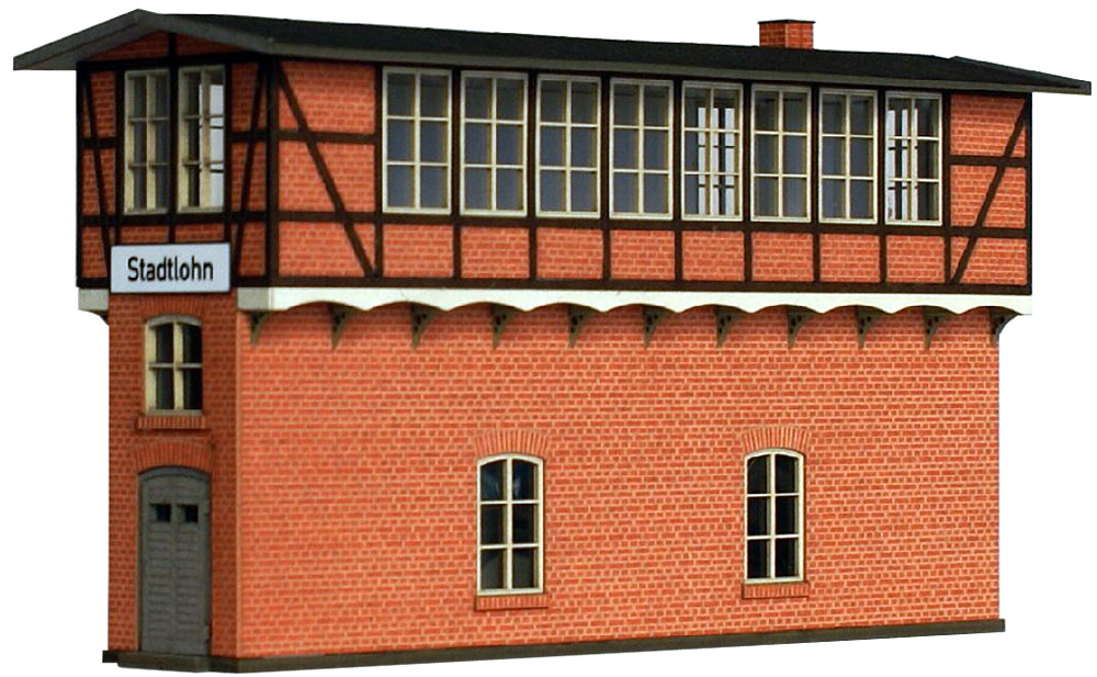 www.modellbahn-exklusiv.de - Stellwerk Stadtlohn der WLE, Lasercut ...